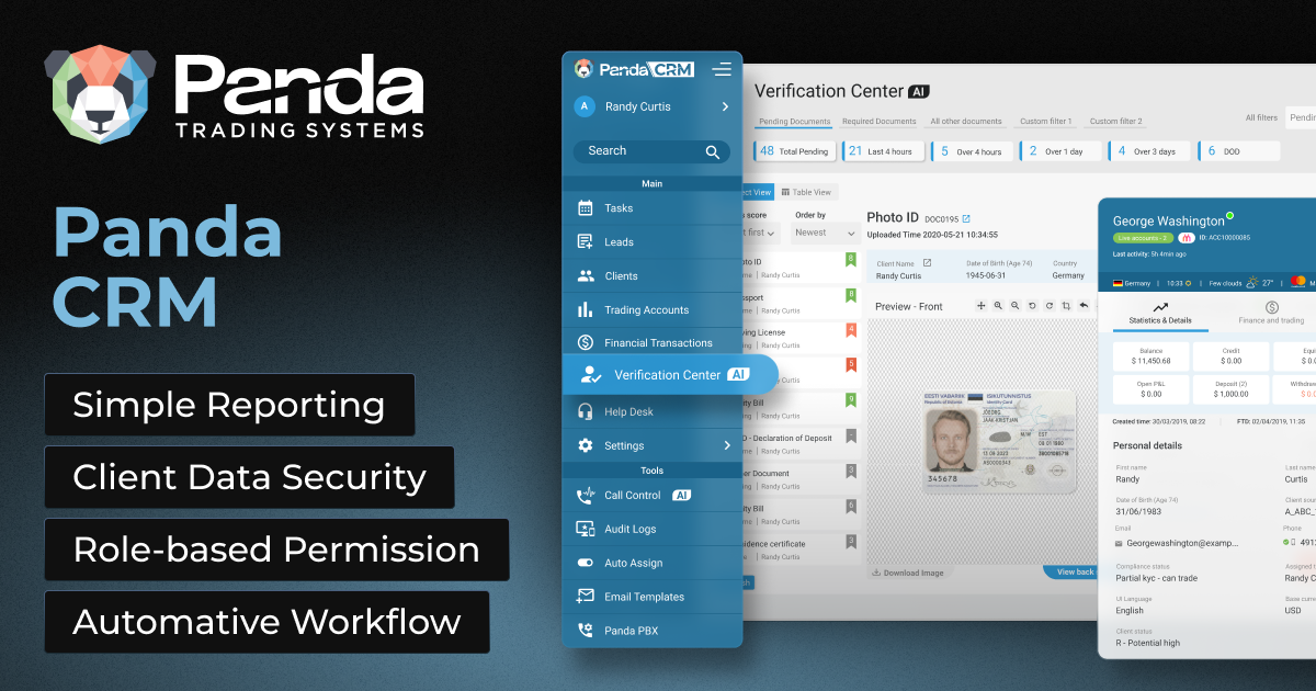 Best Forex CRM and Back Office - Panda Trading Systems